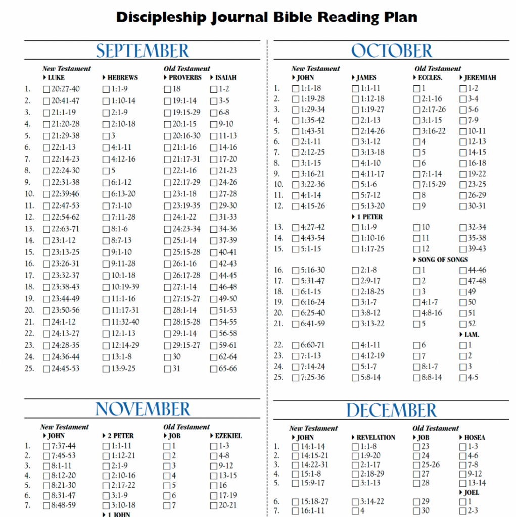 Bible Reading Plans - Desert Hills Bible Church